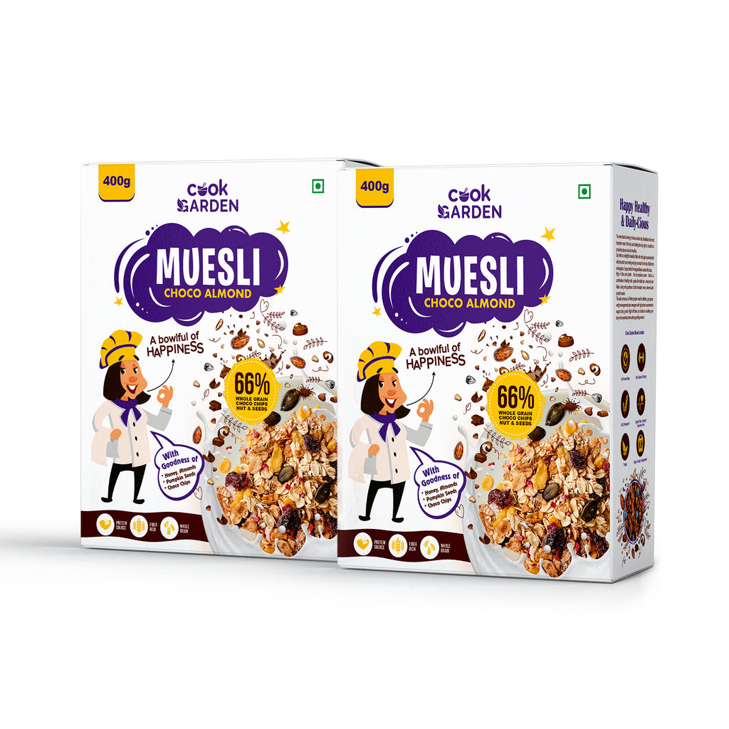 Buy Dark Choco Almond Muesli online | 100% Wholegrain & Vegan ...